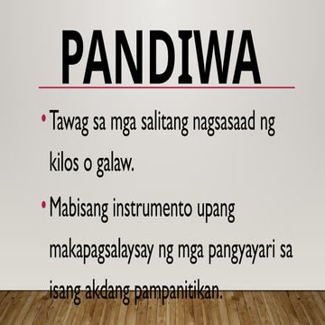 Pokus ng pandiwa | PPTX