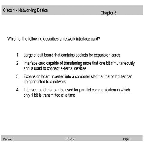 Q1 On Ch01 Introduction To Networking | PPT