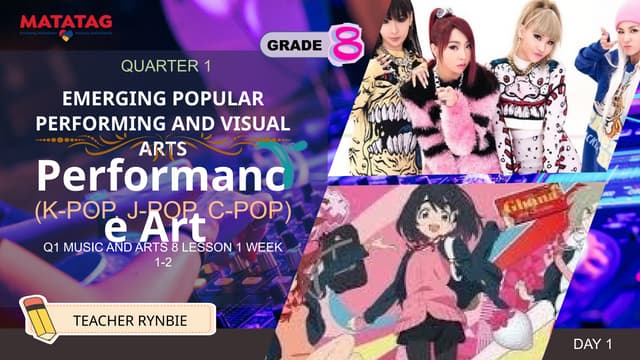 Ready t use ppt Q1-Music and Art MAPEH 8 | PPTX