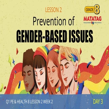 PREVENTION OF GENDER BASED ISSUES POWERPOINT | PPTX