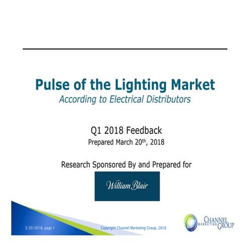 Q1 2018 Pulse of LED Lighting Market Report | PPT