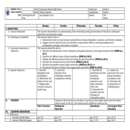 Q1W1-DLL-SCIENCE-10.docx1223345tttyyyyyt | DOCX
