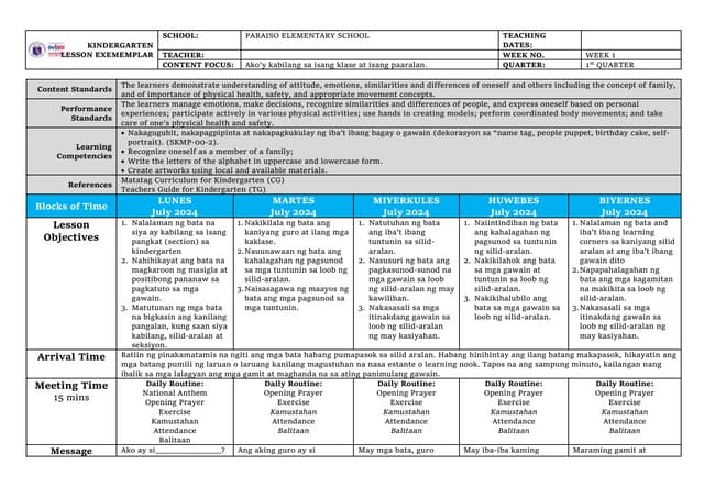 Lesson Exemplar_Kindergarten_Q2_Week2_v.2 | PDF