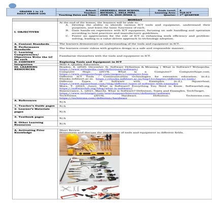 TLE 8 QUARTER 1 MODULE WEEK 1 MATATAG CURRICULUM | PDF
