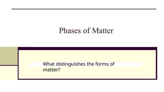 The Three States of Matter | PPTX | Physics | Science