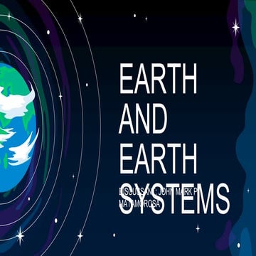 LESSON 2: EARTH & EARTH SYSTEMS (EARTH & LIFE SCIENCE) | PPTX ...
