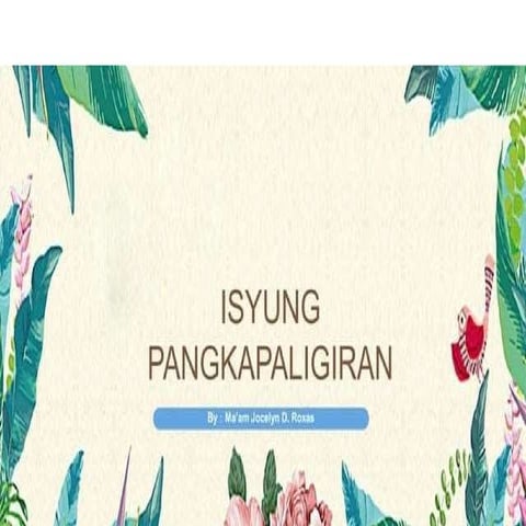 q1w2-isyung-pangkapaligiran-ppt.pookkkll | PPTX