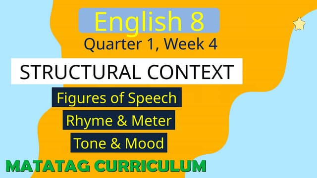 Grade 7 Types of Poetry, ELements of Poetry and Purpose of the Author.pptx