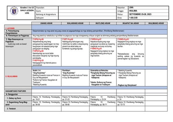 Filipino 10 Curriculum Guide rev.2016