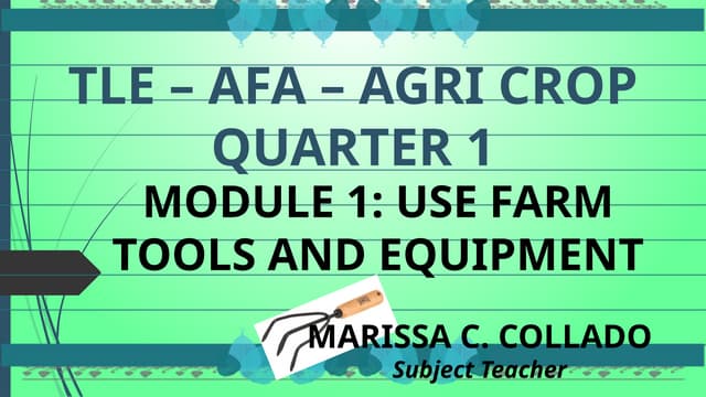 farm tools and equipment tle grade 7.pptx