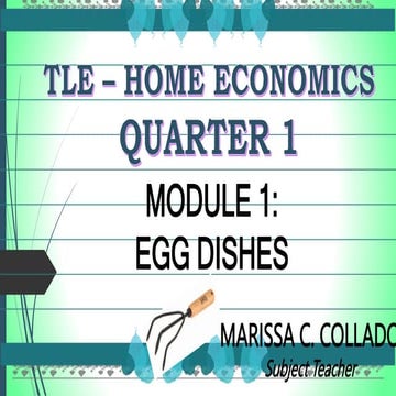 Cookery 10 q1 mod1 | PDF