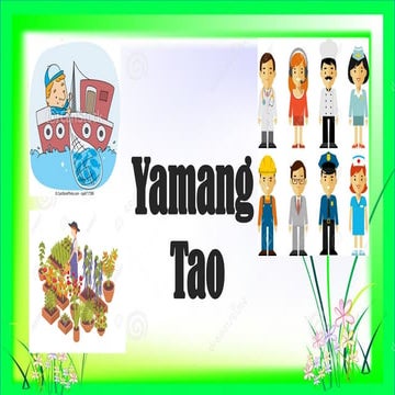 Yamang tao | PPTX