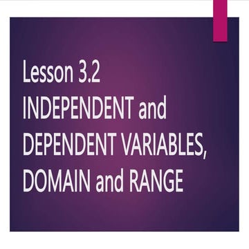 Q2-L3.2-INDEPENDENT-DEPENDENT-DOMAIN-RANGE.pptx | Physics | Science