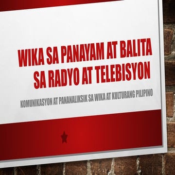Q2- MEDIA AT TELEBISYON- UNANG ARAW.pptx