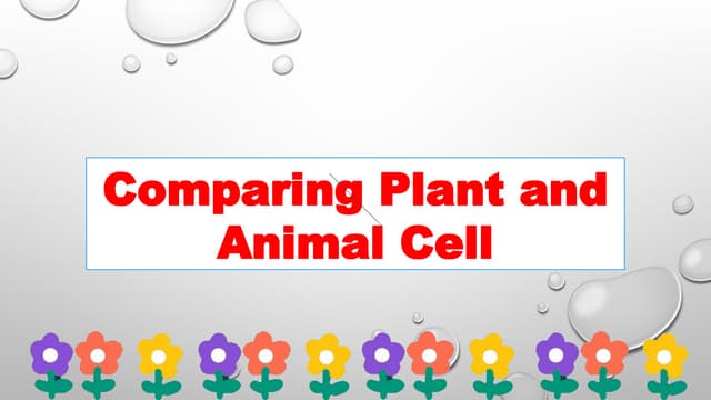 SCIENCE7: Plant and Animal Cells | PPTX