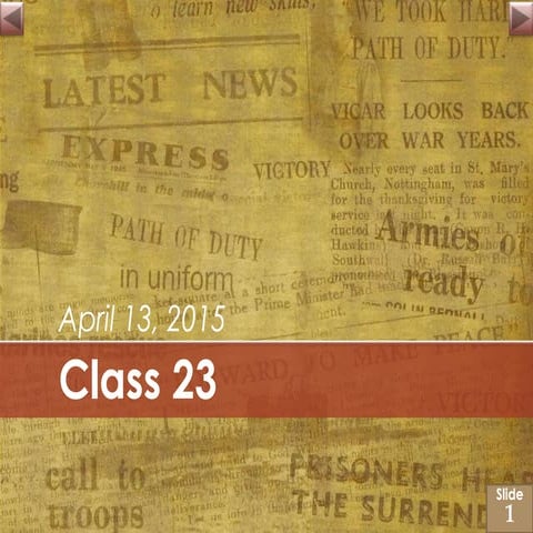 Q2 2015 Spring Journalism Agenda & Targets | PPT