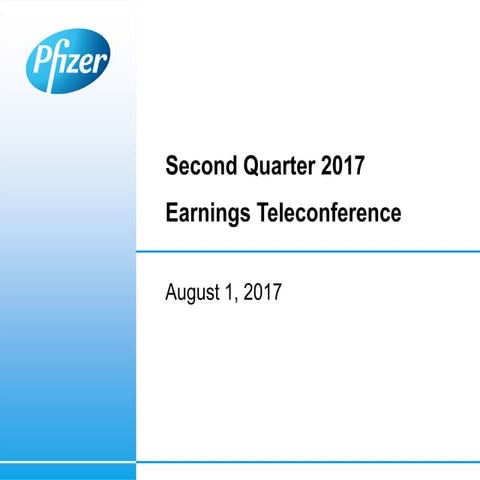 Pfizer Q2 2017 Earnings Charts | PPT