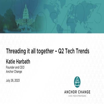Threading it all together – Q2 Tech Trends | PDF