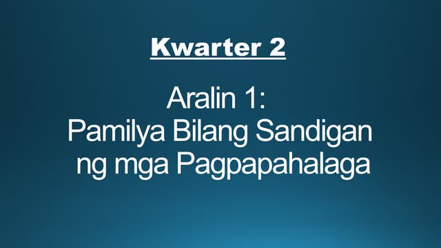 Ang Aking Pamilya | PPTX