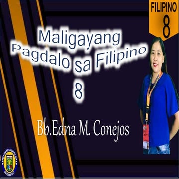 Compilation of Learning/Lesson plan for Filipino 8 Second Quarter sy ...