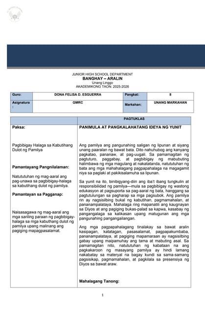 Module grade 1 | PDF