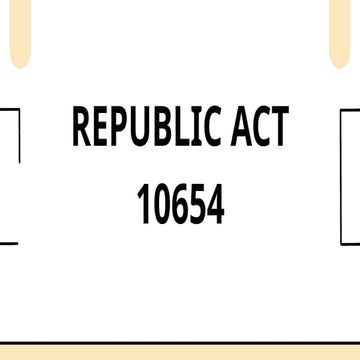 Ra 10654 prohibited acts outline | PDF