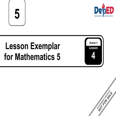 Mathematics 5 Quarter 2 Week 4 Lesson 4_ | PDF