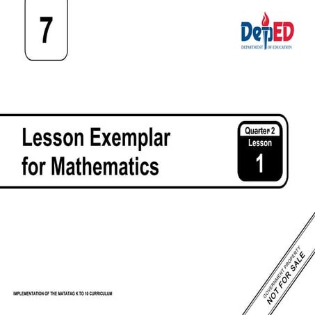 Q2_LE_Mathematics 7_Lesson 1_Week 1 mod | PDF