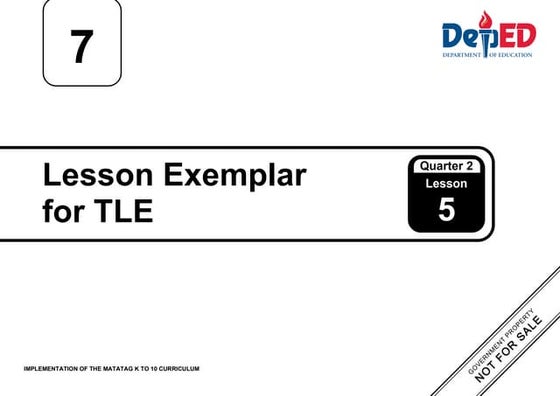 PPT_TLE-7_QUARTER 2_WEEK 3_DAY 1. pptx | PPTX | Agriculture | Industries