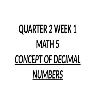 Math 5- Concept of Decimals and MAPEH 5- Melody.pptx