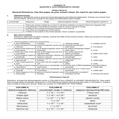 Q2 m1 written works - em waves | PDF