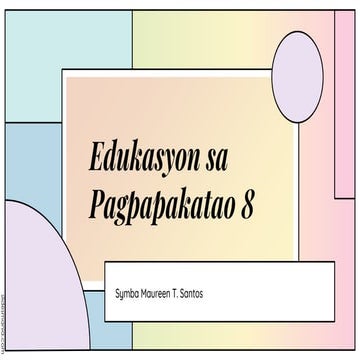 Quarter 2 esp 8 module 17 to 20 kapwa.. | PPTX