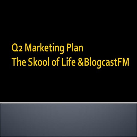 Q2 Marketing Plan | PPT