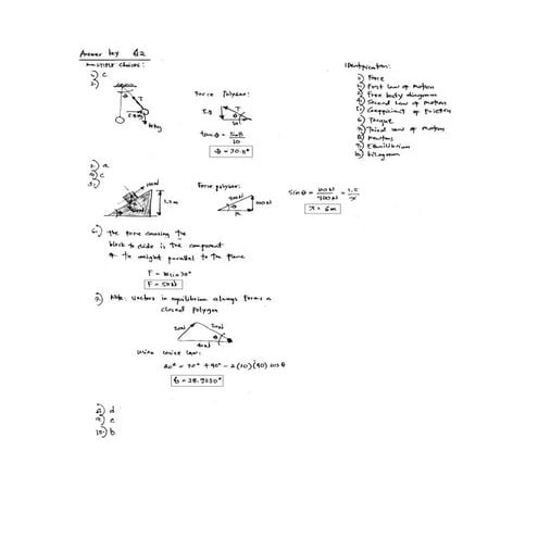 Q2 physics answer key | DOC | Physics | Science