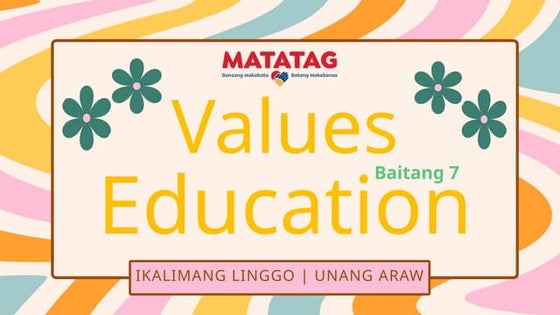 7 ESP 9 - Quarter 2 values education module | PDF