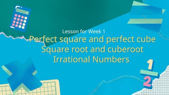 Square Roots And Perfect Squares | PPT