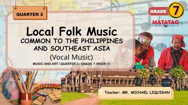 Q2_LE_Music and Arts 7_Lesson 1_Week 1. lesson exemplar | PDF