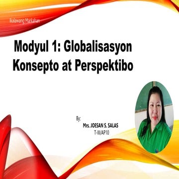 iba't ibang perspektibo at pananaw ng globalisasyon | PPTX