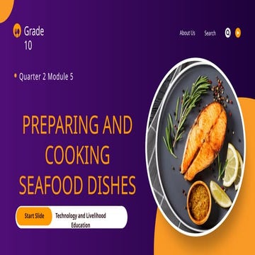 PREPARING AND COOKING SEAFOOD DISHES Q2W5 | PPTX