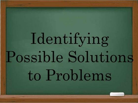 English 3 Identifying Possible Solution to Problem | PPTX | Educational ...