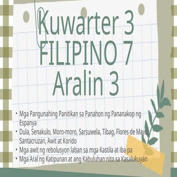 Quarter 3-Aralin 2. matatag curriculum pptx | PPTX