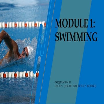 LESSON 6 Basic Skills Drills in Swimming | PDF