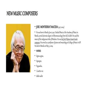 New music composers | PPT