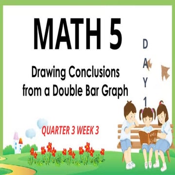 Understanding Double Bar Graphs for grade 5 | PPTX
