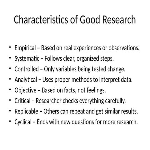 Q3-PPT2-PR1.pptx Characteristics, Processes, and Ethics of Research | PPTX