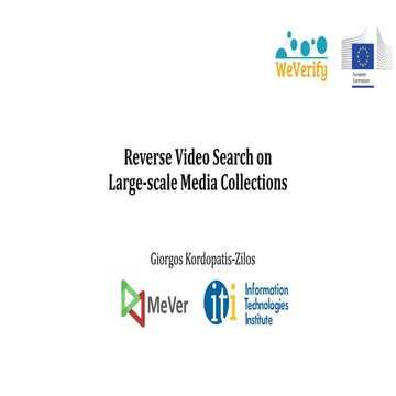 Reverse Video Search on Large-scale Media Collections | PPT
