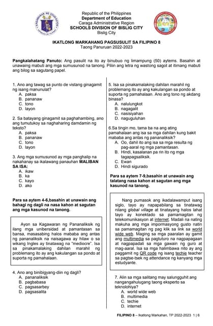 Pagsulat ng iskrip ng programang panradyo | PPT
