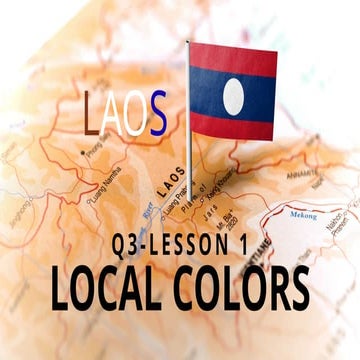 Grade 8 English Quarter 3 Local colors in Literature | PPTX