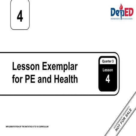Mapeh 8 Physical Education Quarter 4 aaaa | DOCX