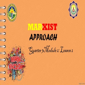 Marxist Criticism for English 10 3rd q.ppt